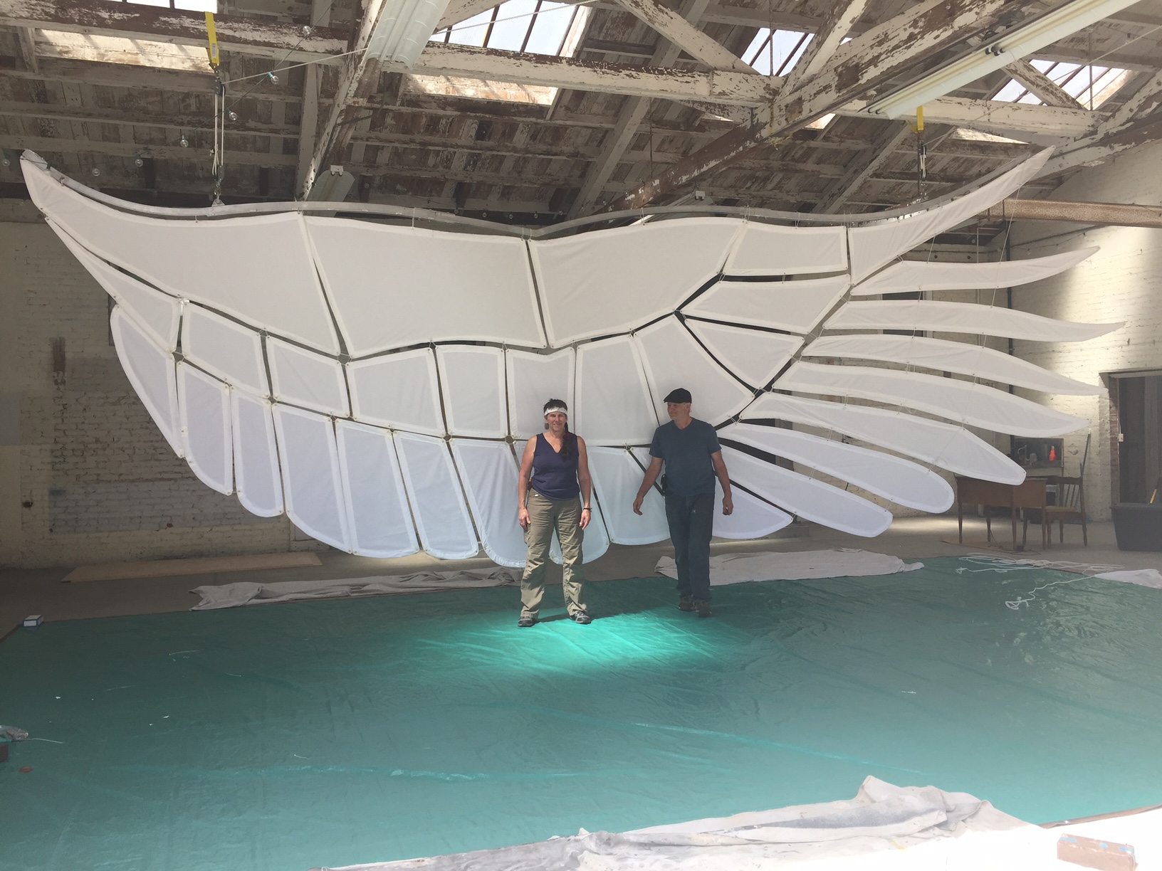 Wing in studio - Paul Schürch - Veneer Artist